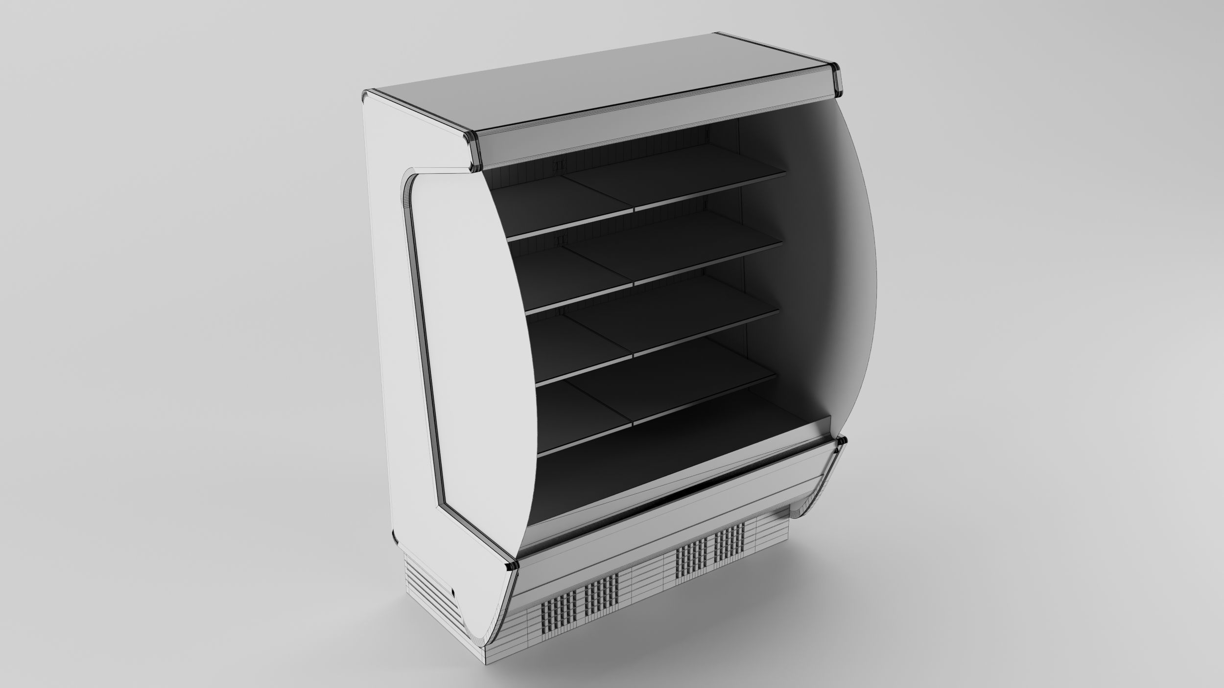 3D model Display Cabinet 3D Model VR / AR / low-poly | CGTrader