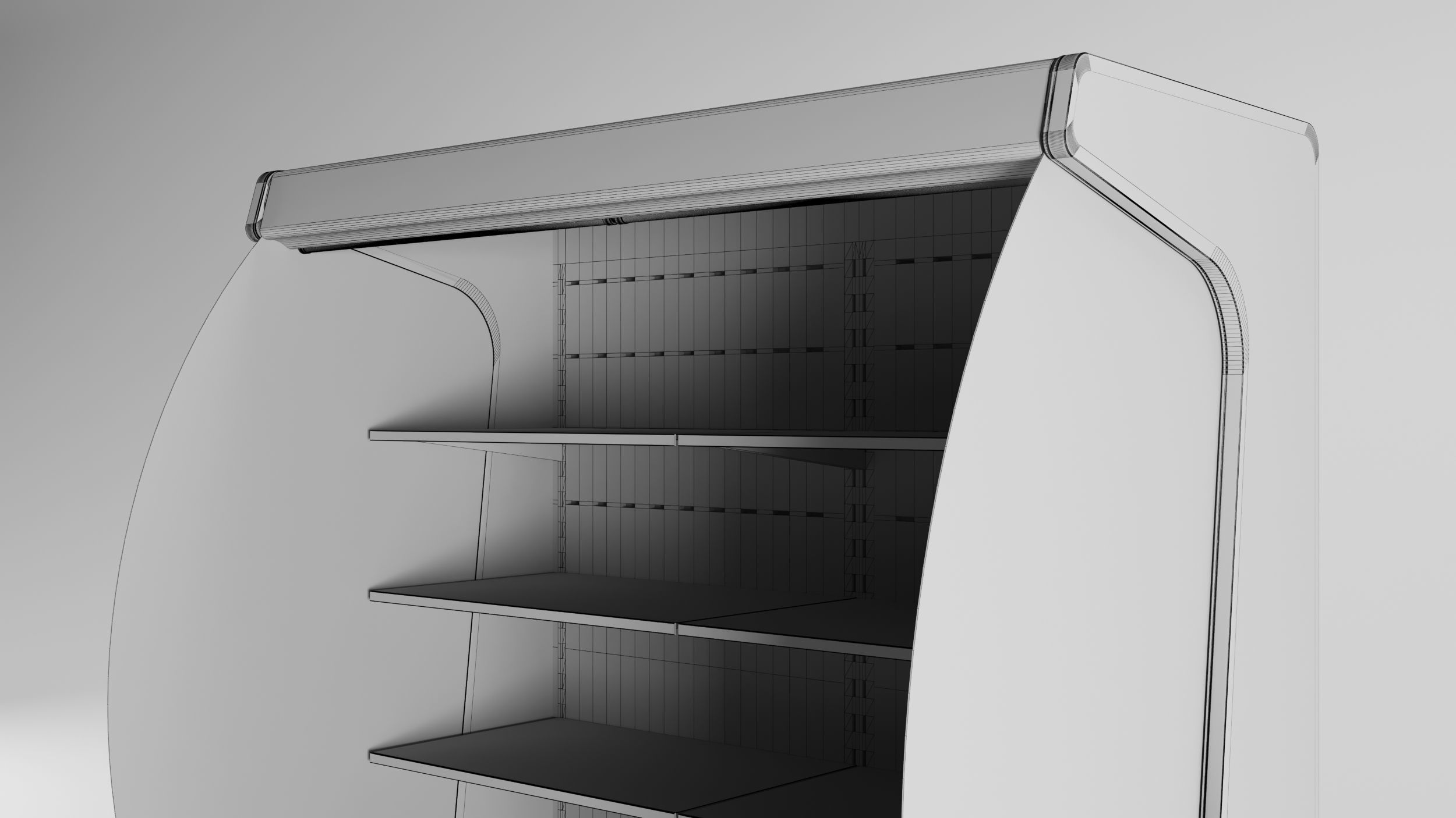 3D model Display Cabinet 3D Model VR / AR / low-poly | CGTrader