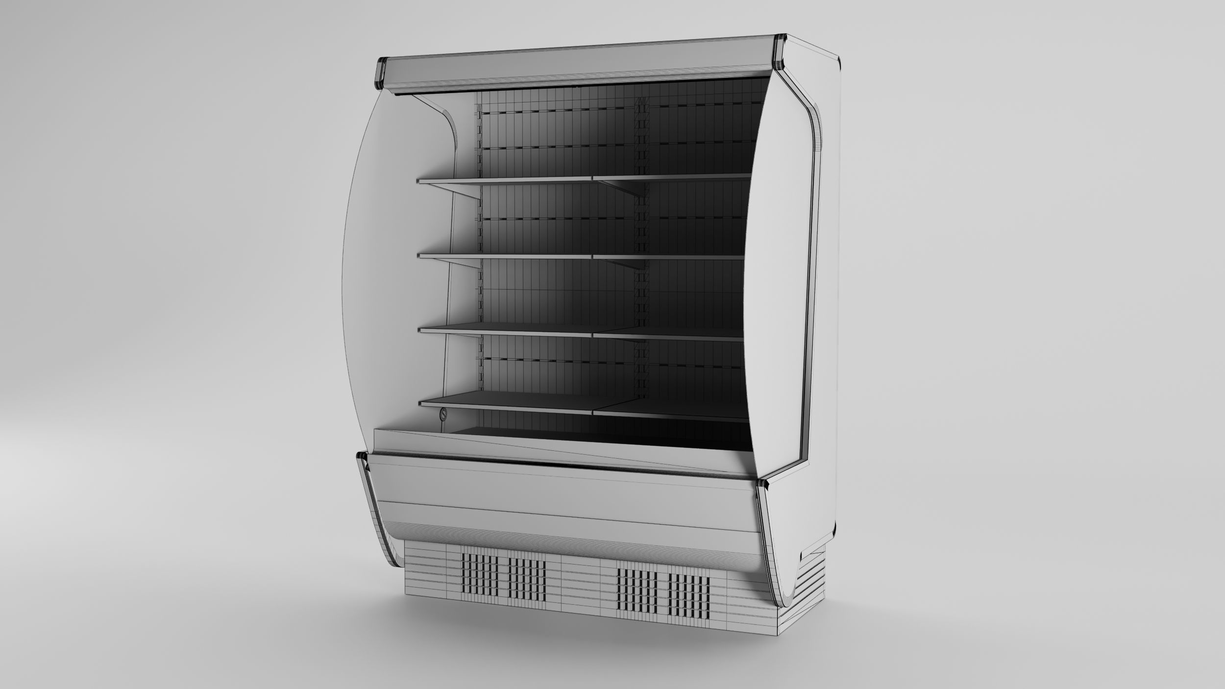 3D model Display Cabinet 3D Model VR / AR / low-poly | CGTrader