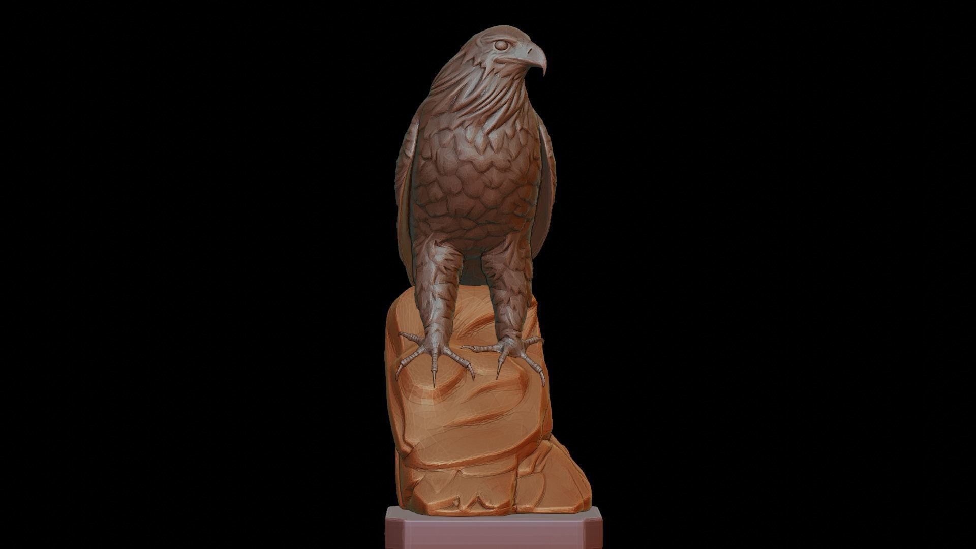 Eagle Statue 3D model 3D printable | CGTrader