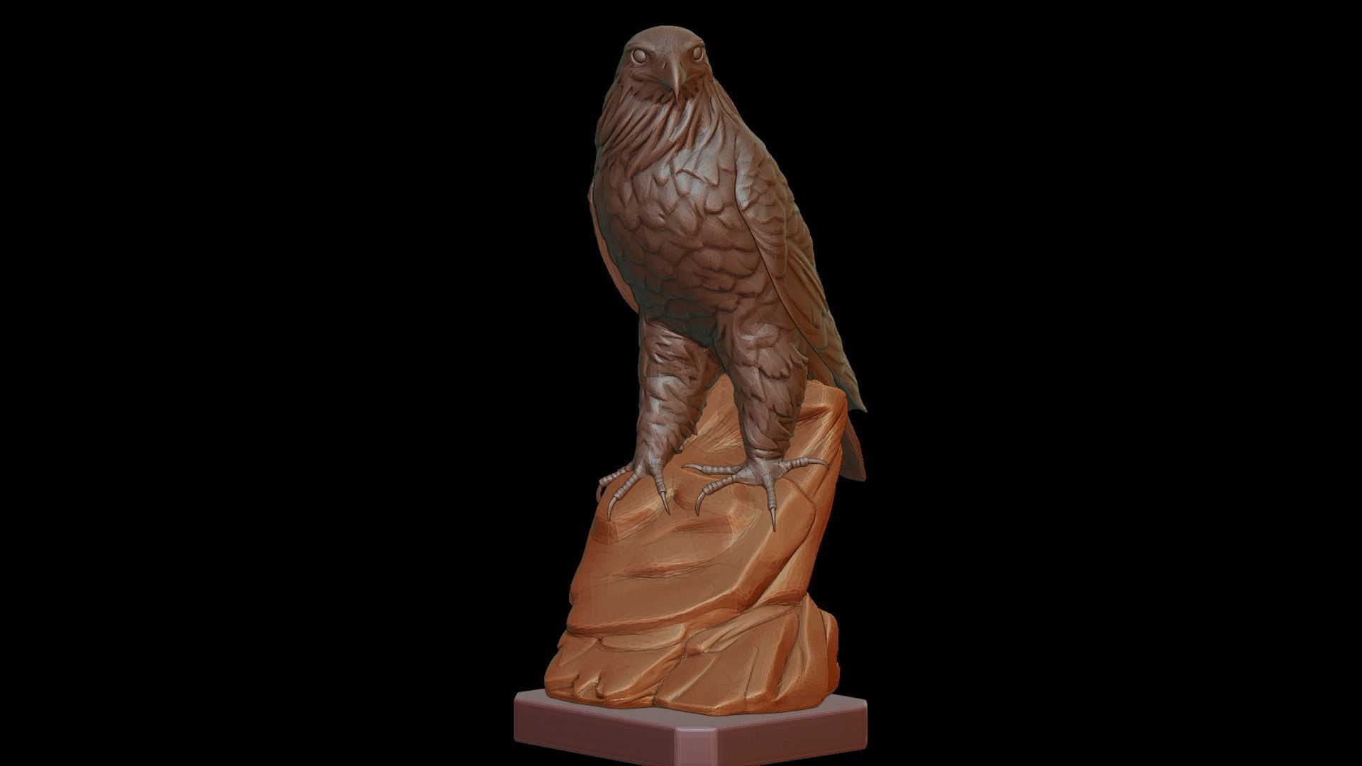 Eagle Statue 3D model 3D printable | CGTrader