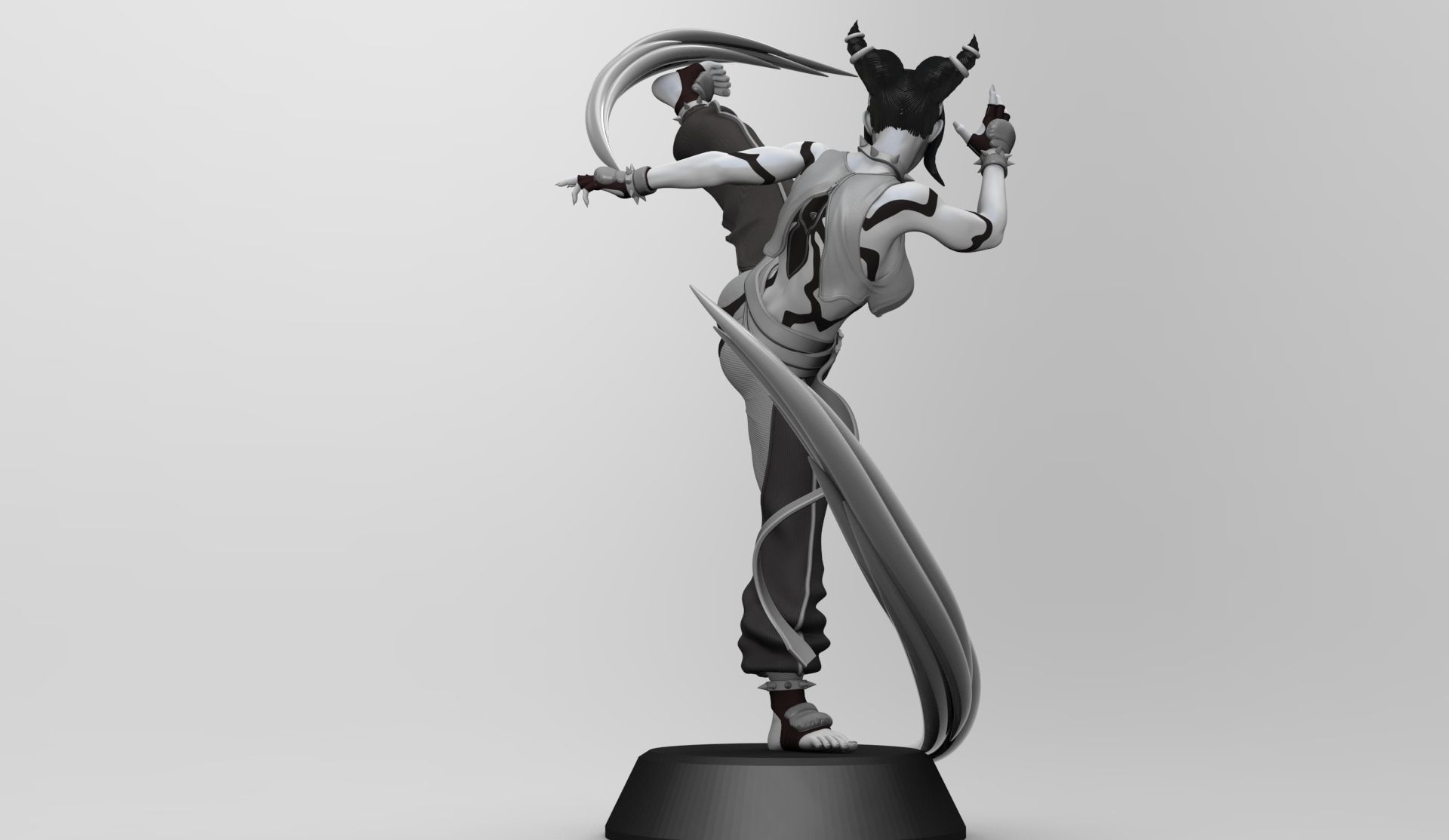 Street Fighter Juri 3D model 3D printable | CGTrader