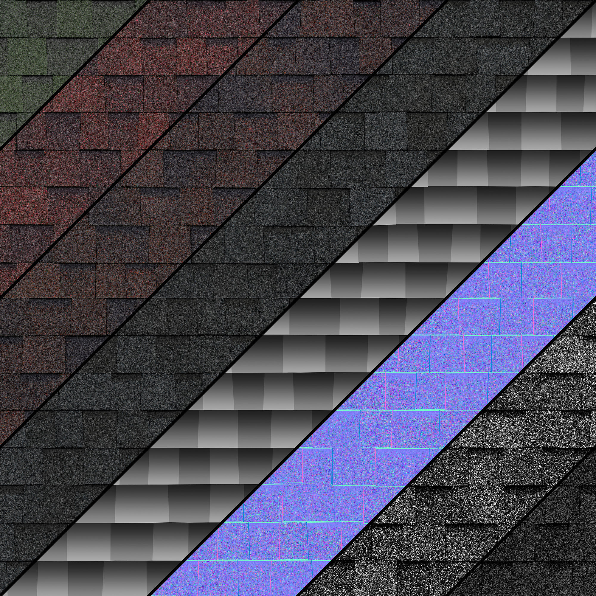 Roof bitum shingles Texture | CGTrader