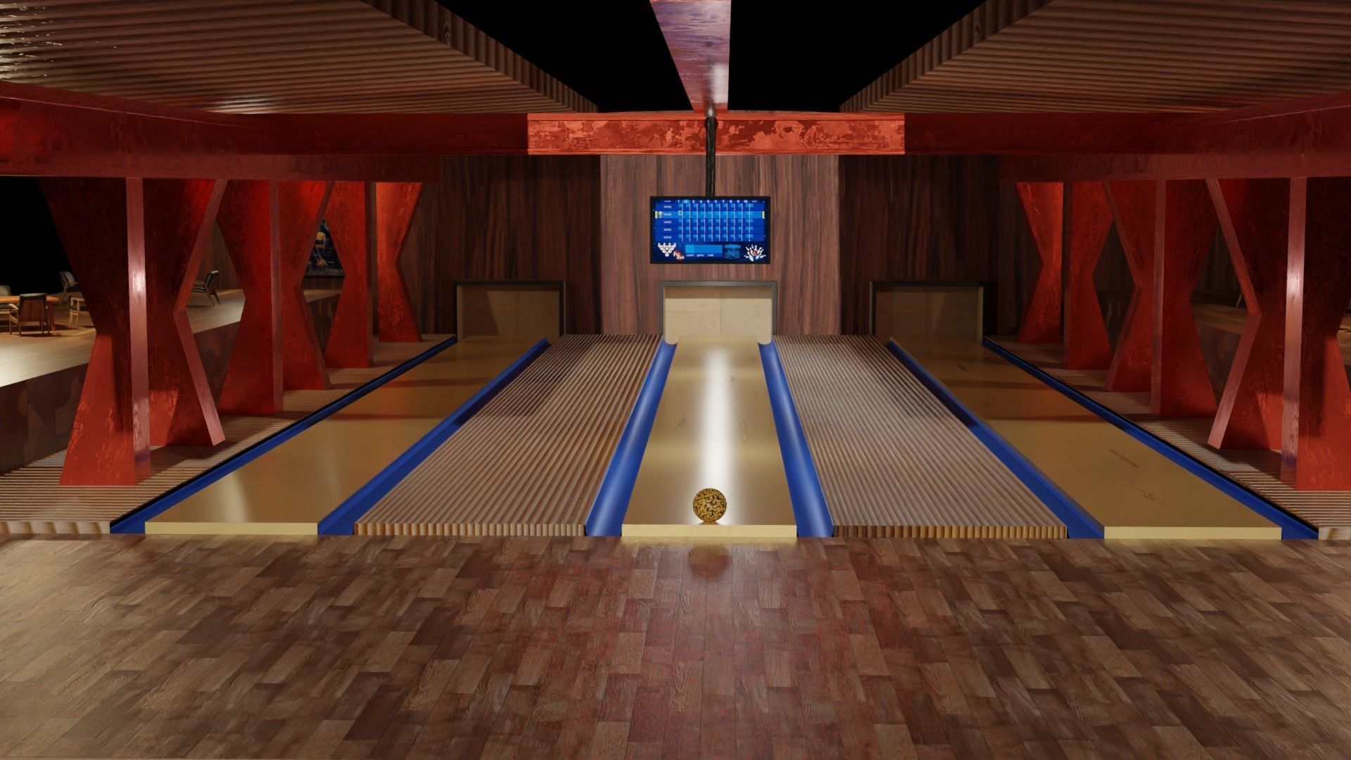 TenPin Bowling Bowl Club 3D model | CGTrader