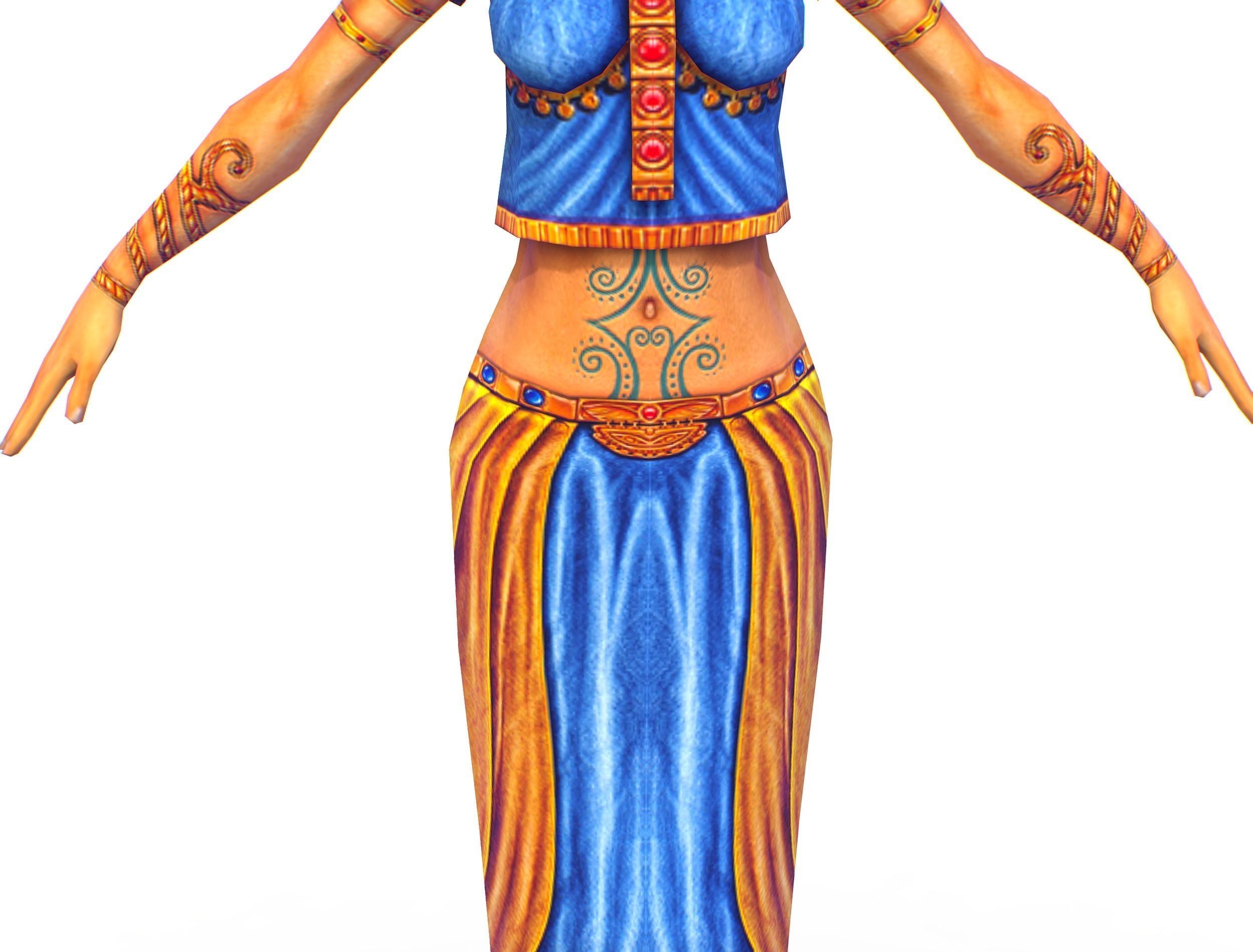 3D model Arab dancer in national costume VR / AR / low-poly | CGTrader