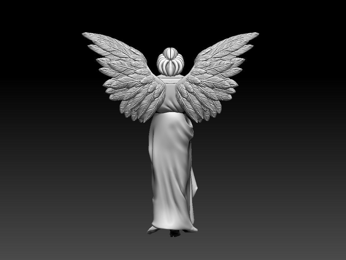 angel statue of 3D model 3D printable | CGTrader