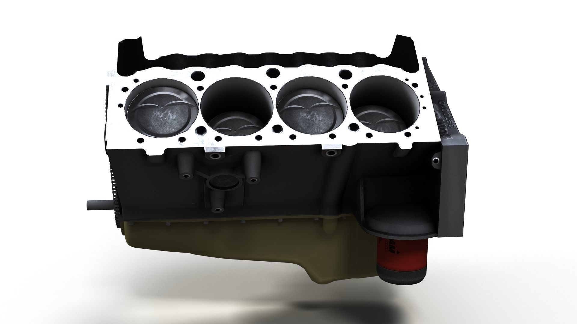 3D model V8 HotRod small block engine VR / AR / low-poly | CGTrader