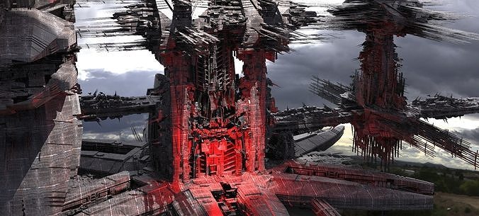 Cyberpunk Mega City Gangster Towers Kit bash 3D model | CGTrader