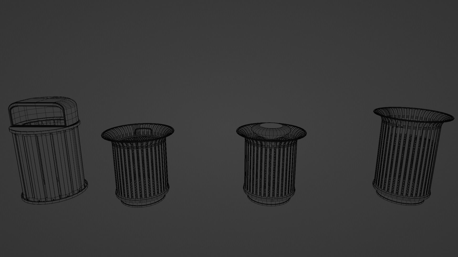 Trash cans 3D model | CGTrader