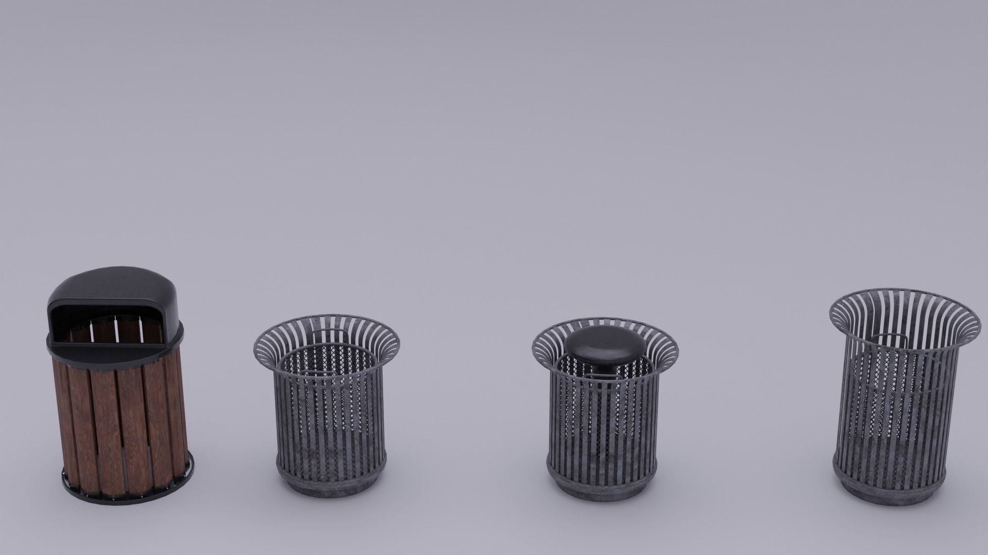 Trash cans 3D model | CGTrader