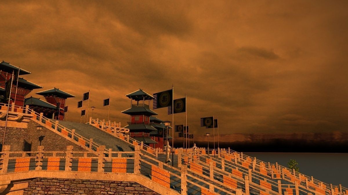 Ancient buildings of the Han Dynasty in China 3D model | CGTrader