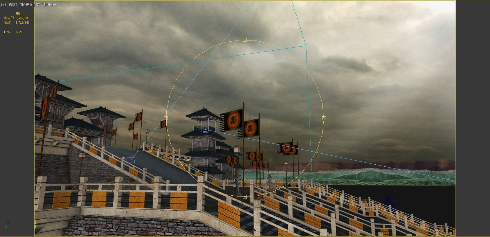 Ancient buildings of the Han Dynasty in China 3D model | CGTrader