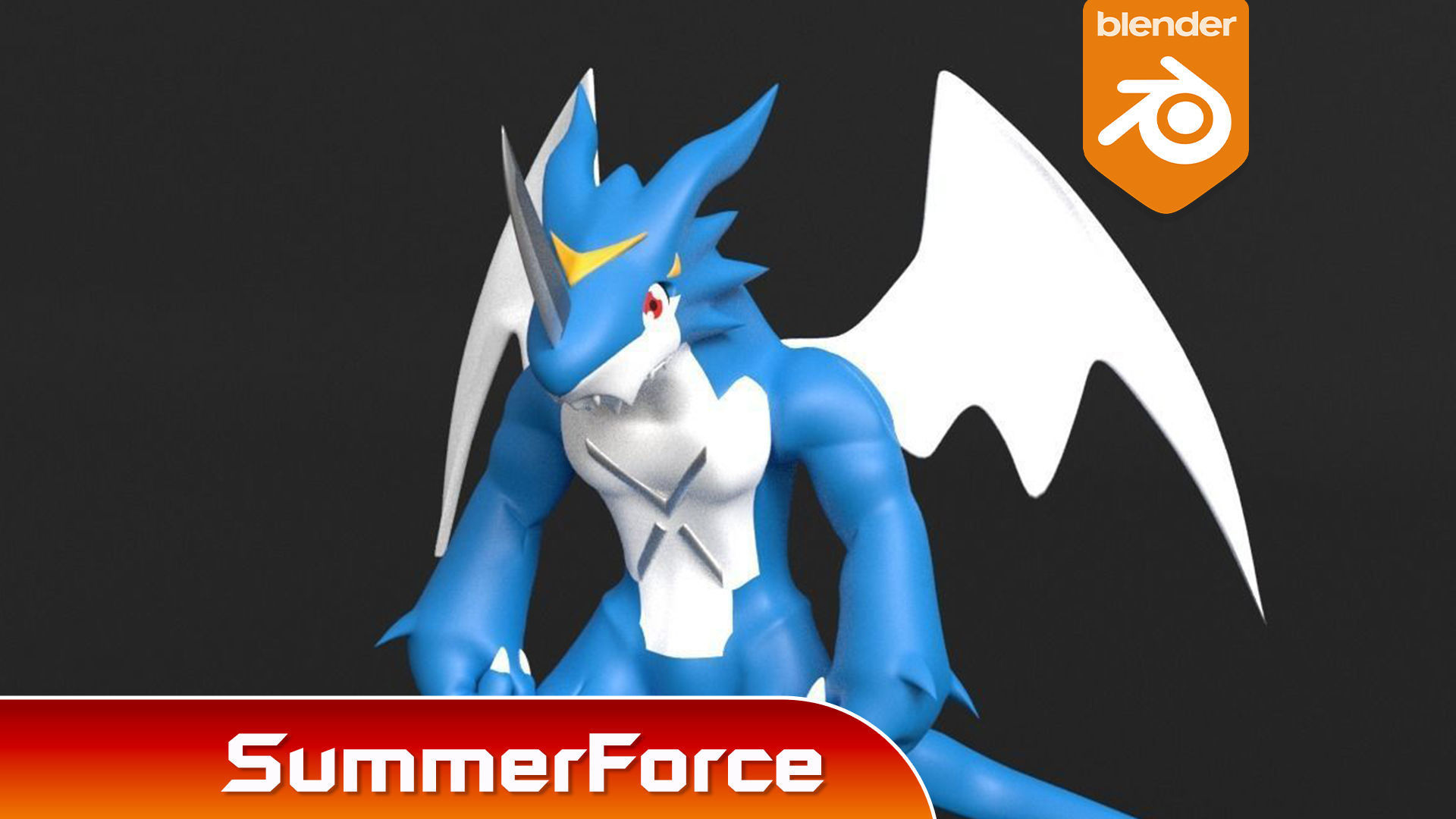 XV-mon - Digimon 3D model rigged | CGTrader