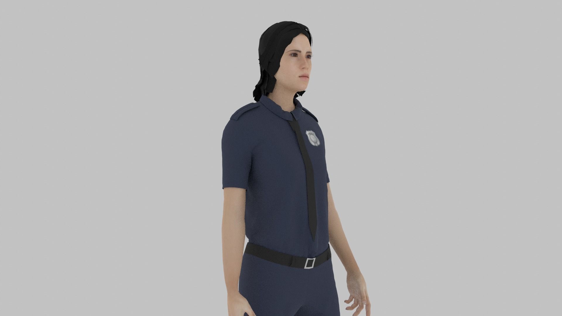 3D model Police Officer Woman VR / AR / low-poly | CGTrader