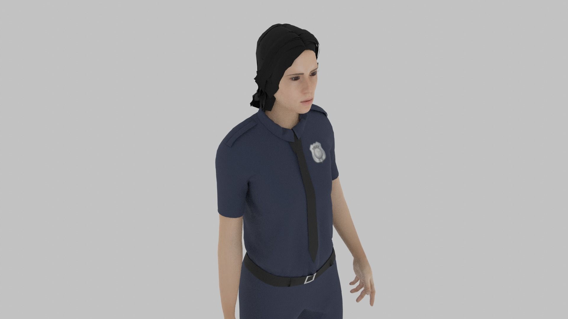 3D model Police Officer Woman VR / AR / low-poly | CGTrader