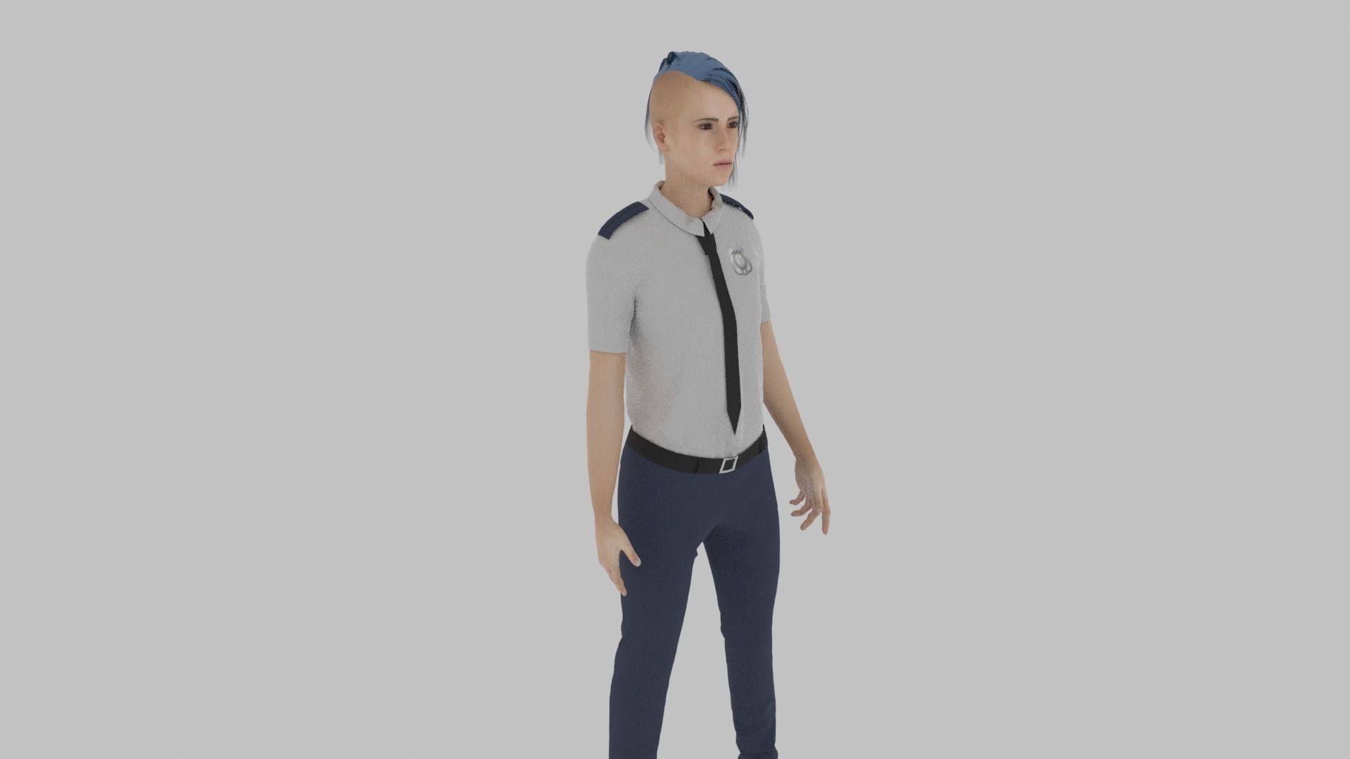3D model Police Officer Woman VR / AR / low-poly | CGTrader