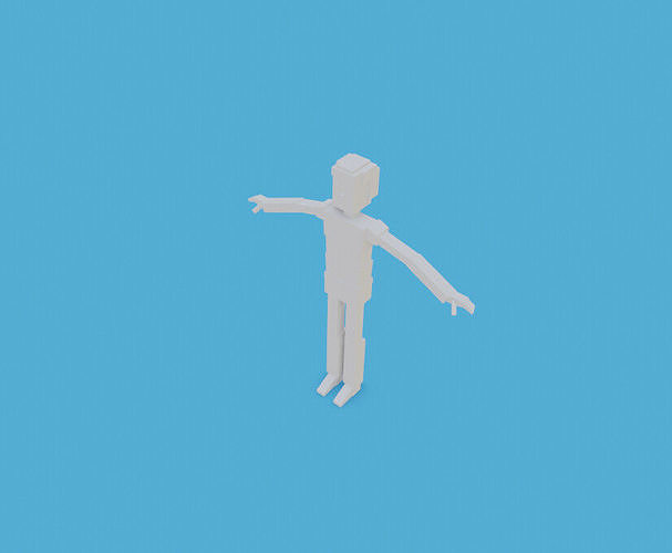 3D model Low Poly Basic Character VR / AR / low-poly | CGTrader