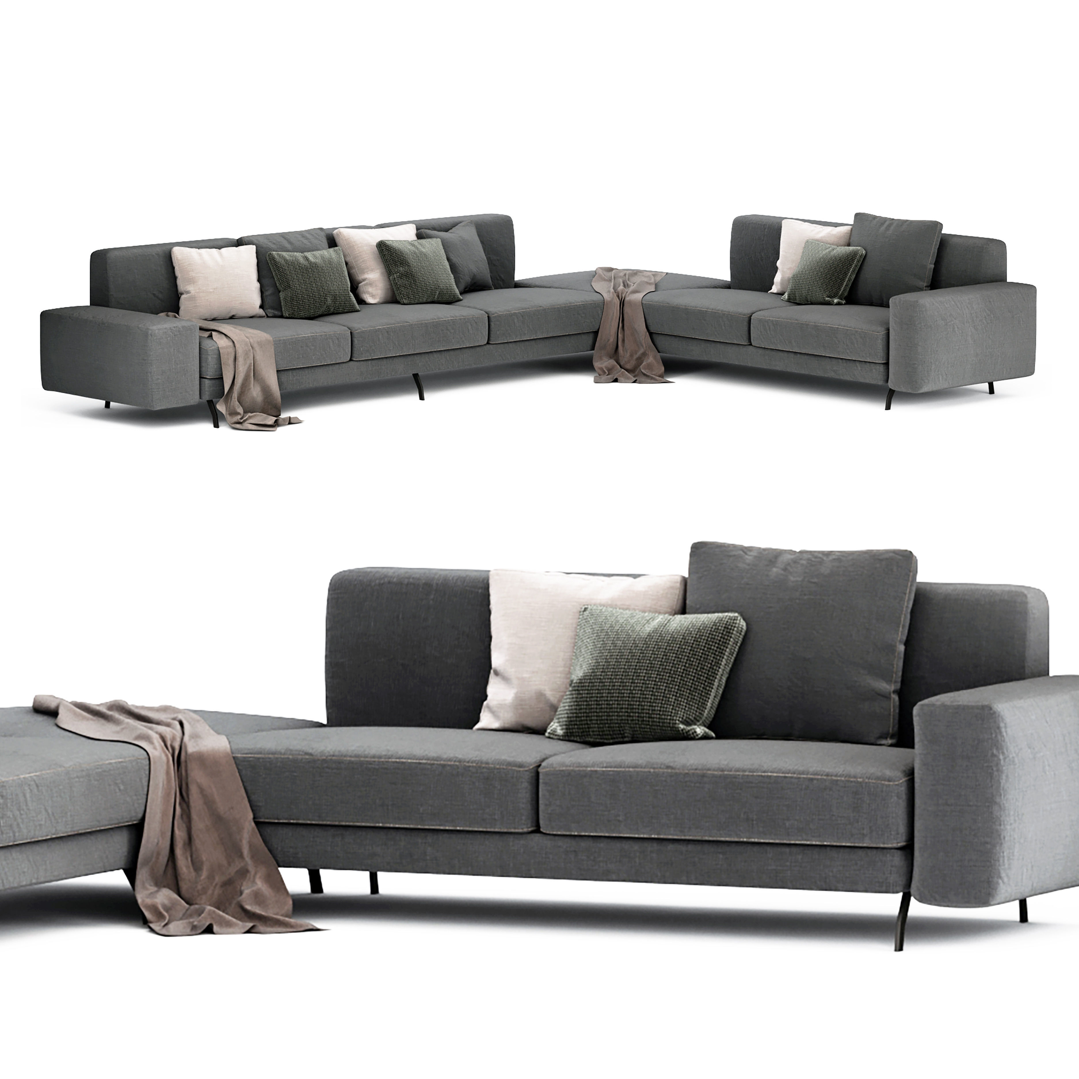 Flexteam Sofa - Andy Set 02 3D model | CGTrader