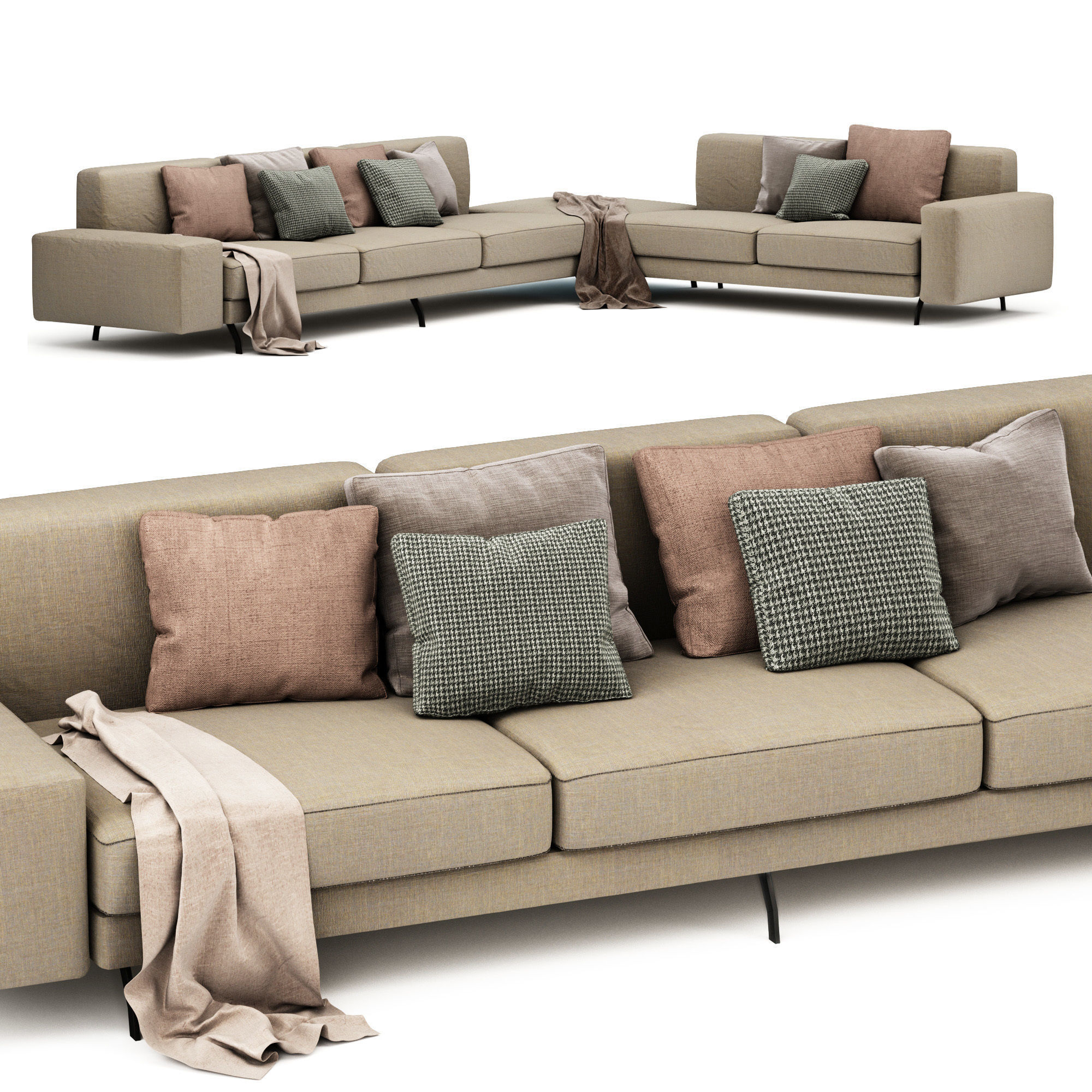 Flexteam Sofa - Andy Set 02 3D model | CGTrader