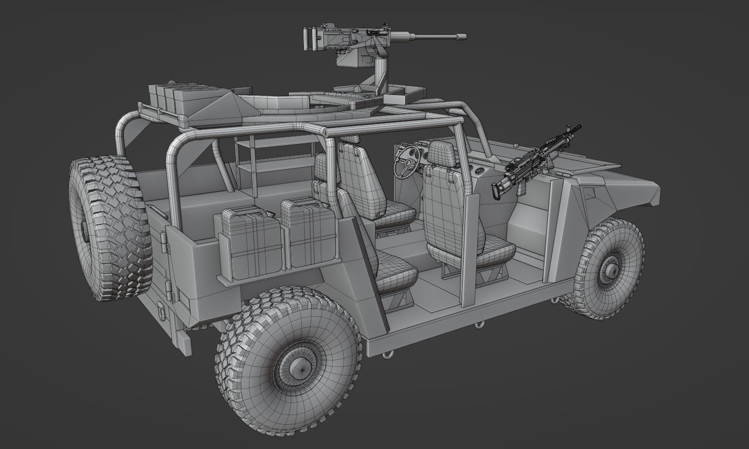 Light Tactical Vehicle Aquus AREG free 3D model | CGTrader