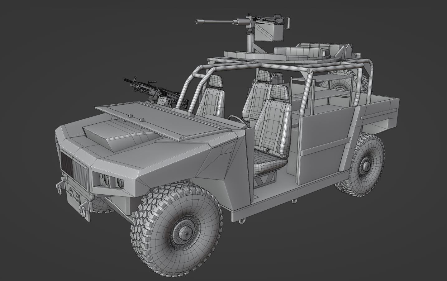 Light Tactical Vehicle Aquus AREG free 3D model | CGTrader