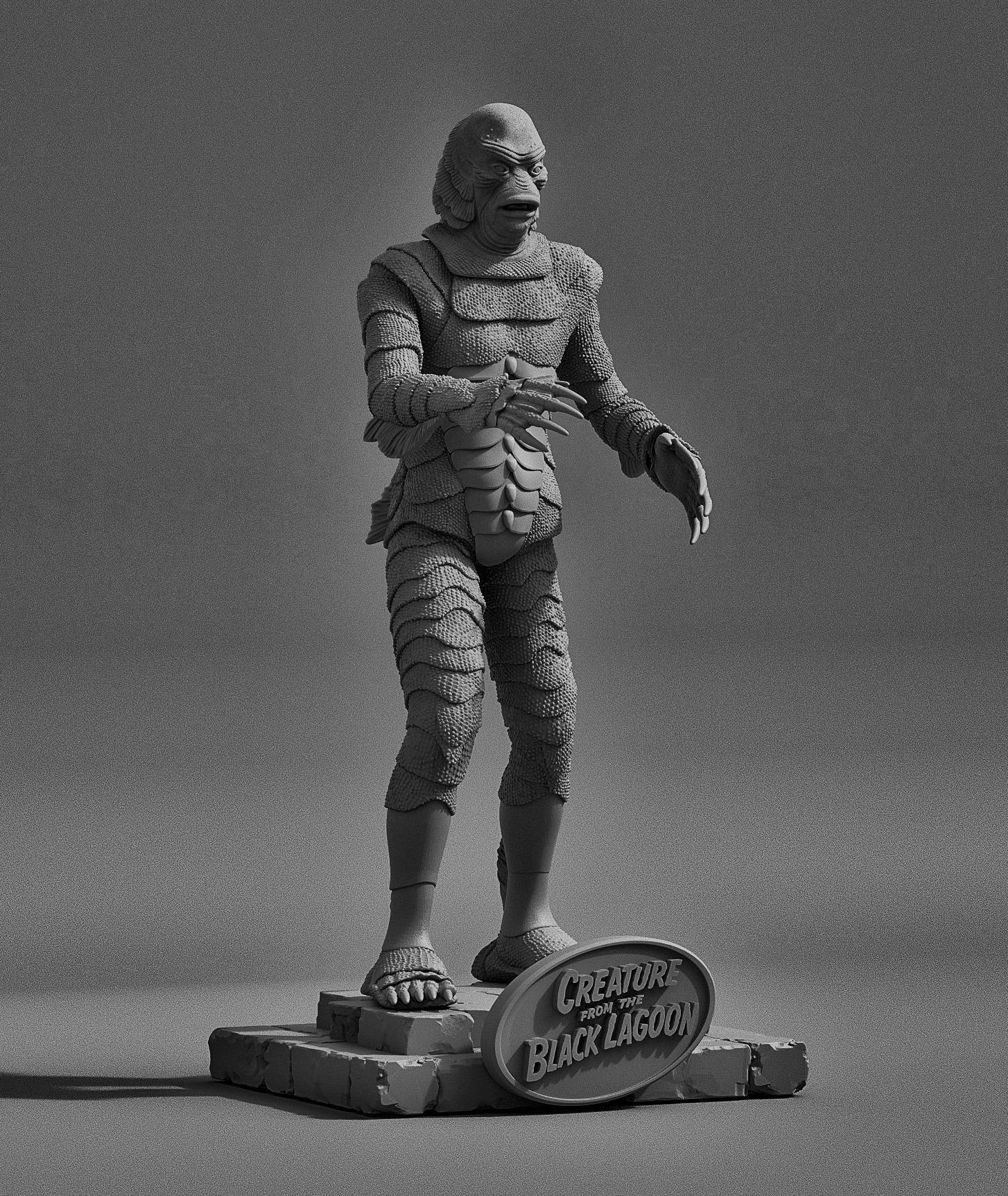 Classic Monsters Statues Set 1 STL Files 3D model 3D printable | CGTrader