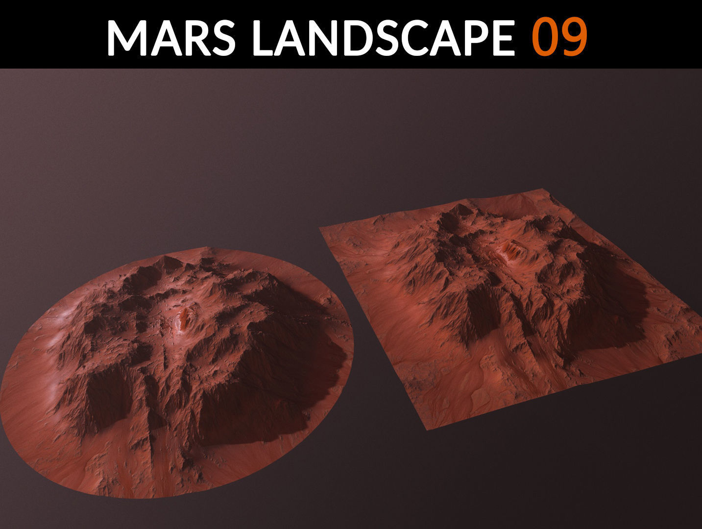 3D model Mars Landscapes Collection VR / AR / low-poly | CGTrader