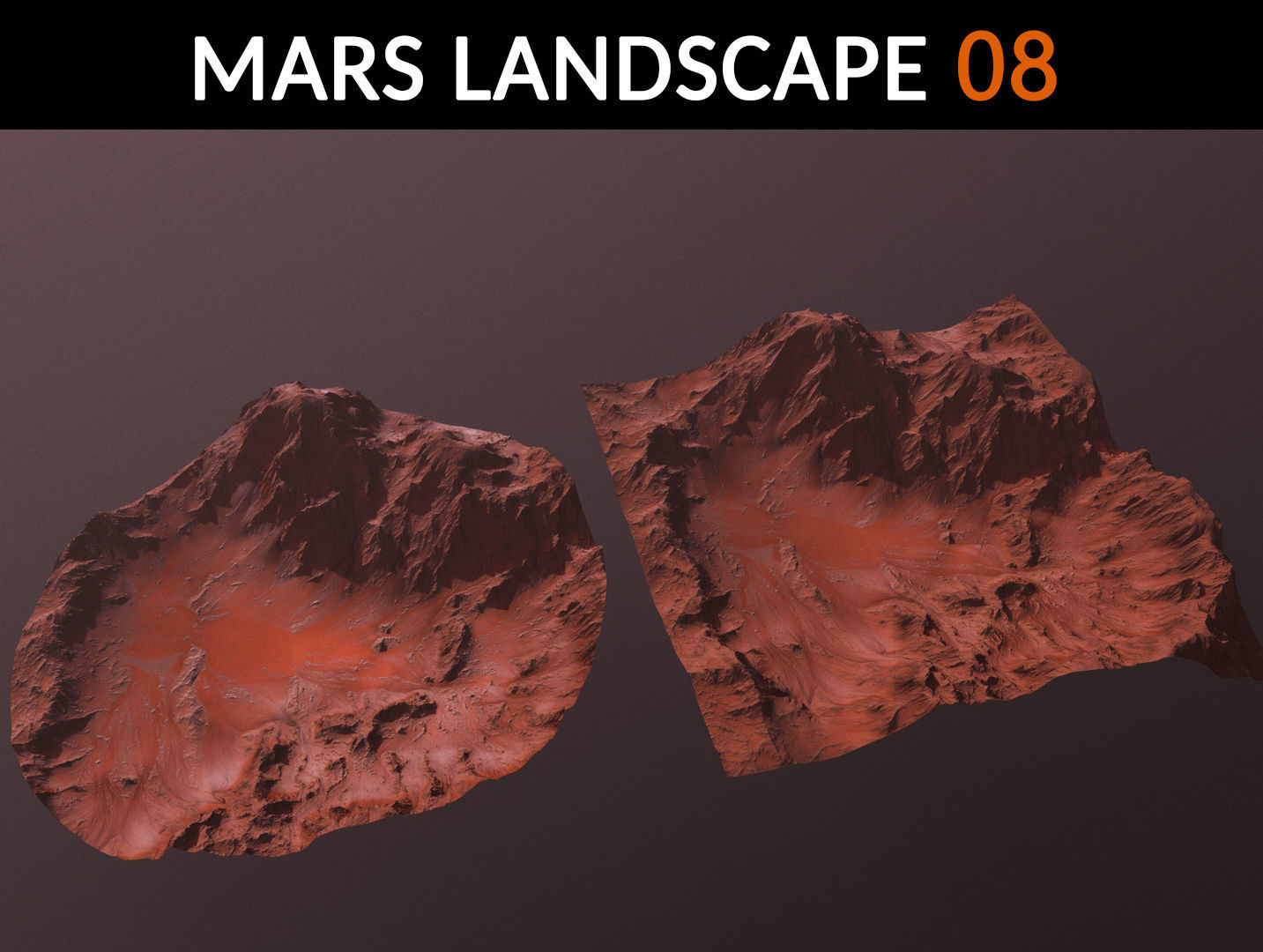 3D model Mars Landscapes Collection VR / AR / low-poly | CGTrader