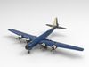 B-29 Superfortress blue 3D model | CGTrader