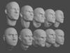 10 HEADS ANATOMY COLLECTION 3D BLENDER SCULPTING 3D model | CGTrader