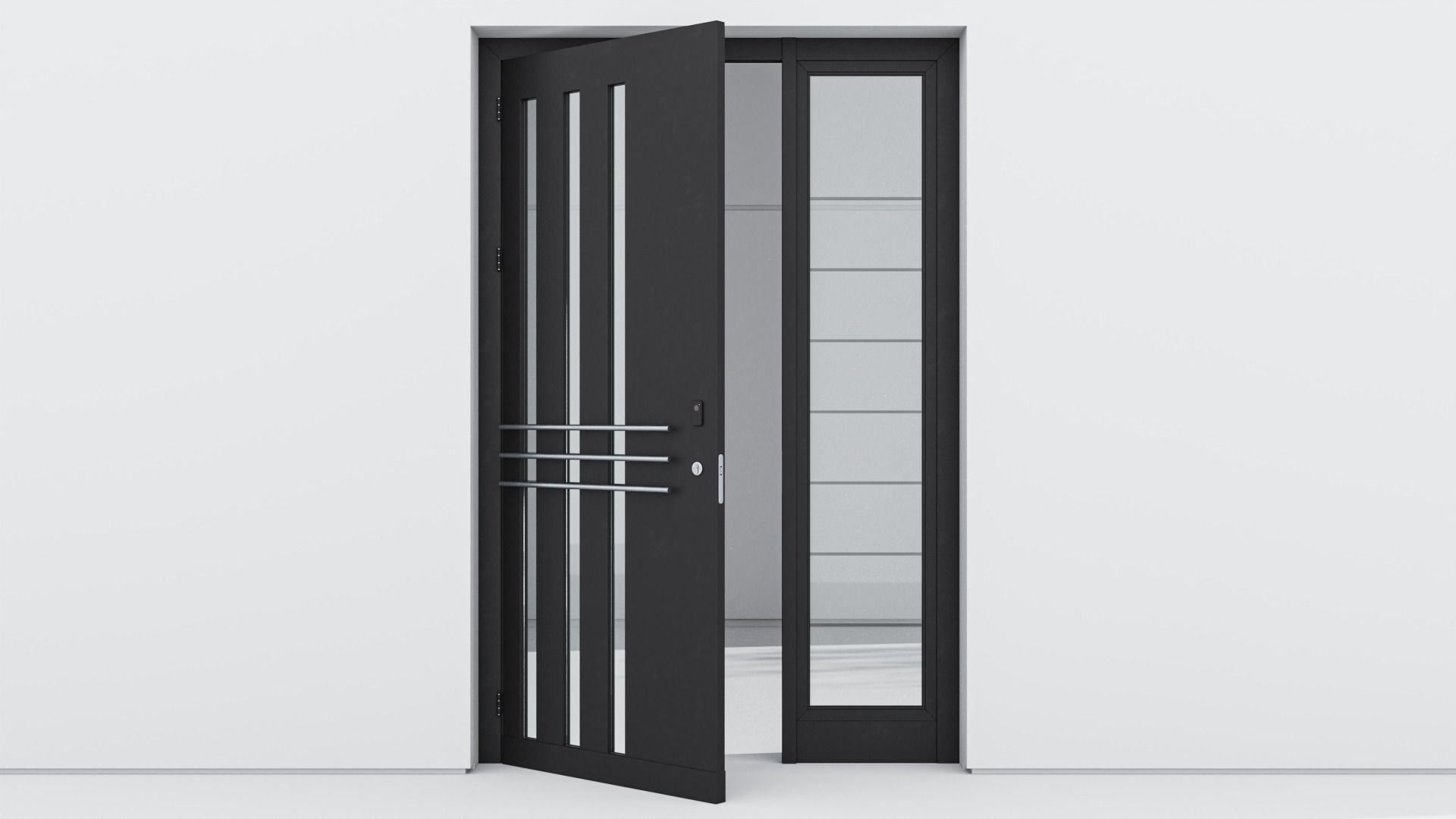Aluminium door 40 3D model | CGTrader