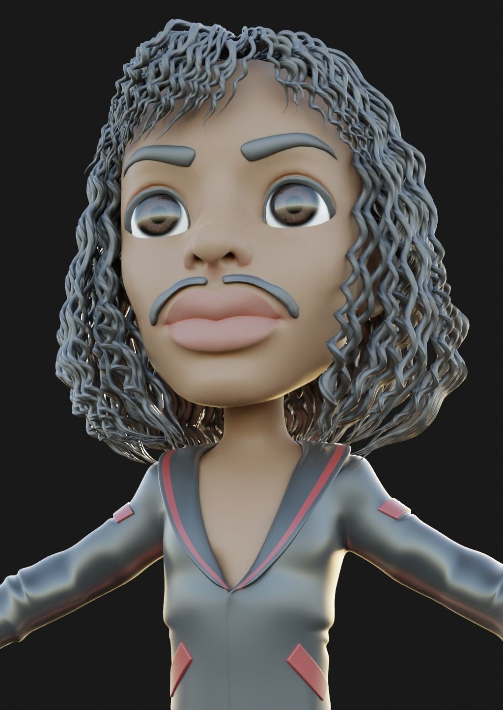 Guy Boy Man Rick James 3D model rigged | CGTrader