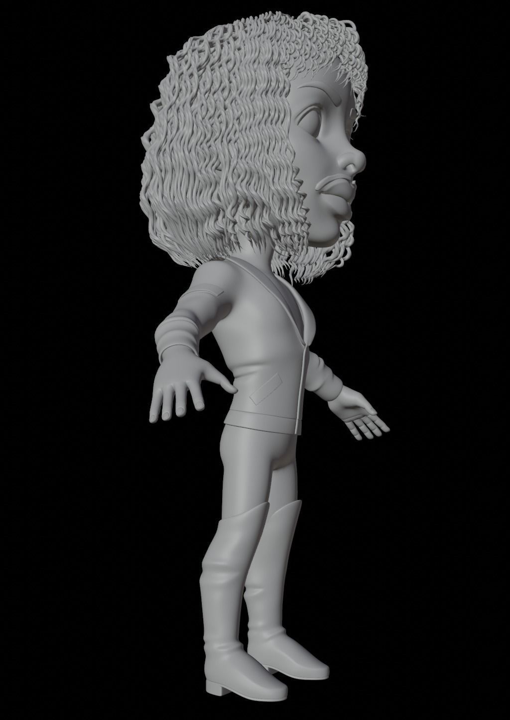 Guy Boy Man Rick James 3D model rigged | CGTrader