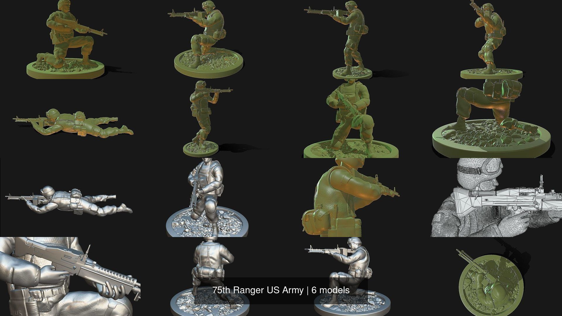 75th Ranger US Army 3D Model Collection | CGTrader