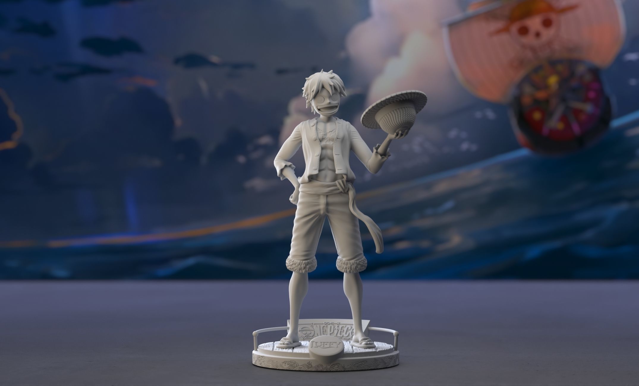 LUFFY ONE PIECE FANART MONKEY D LUFFY 3D model 3D printable | CGTrader