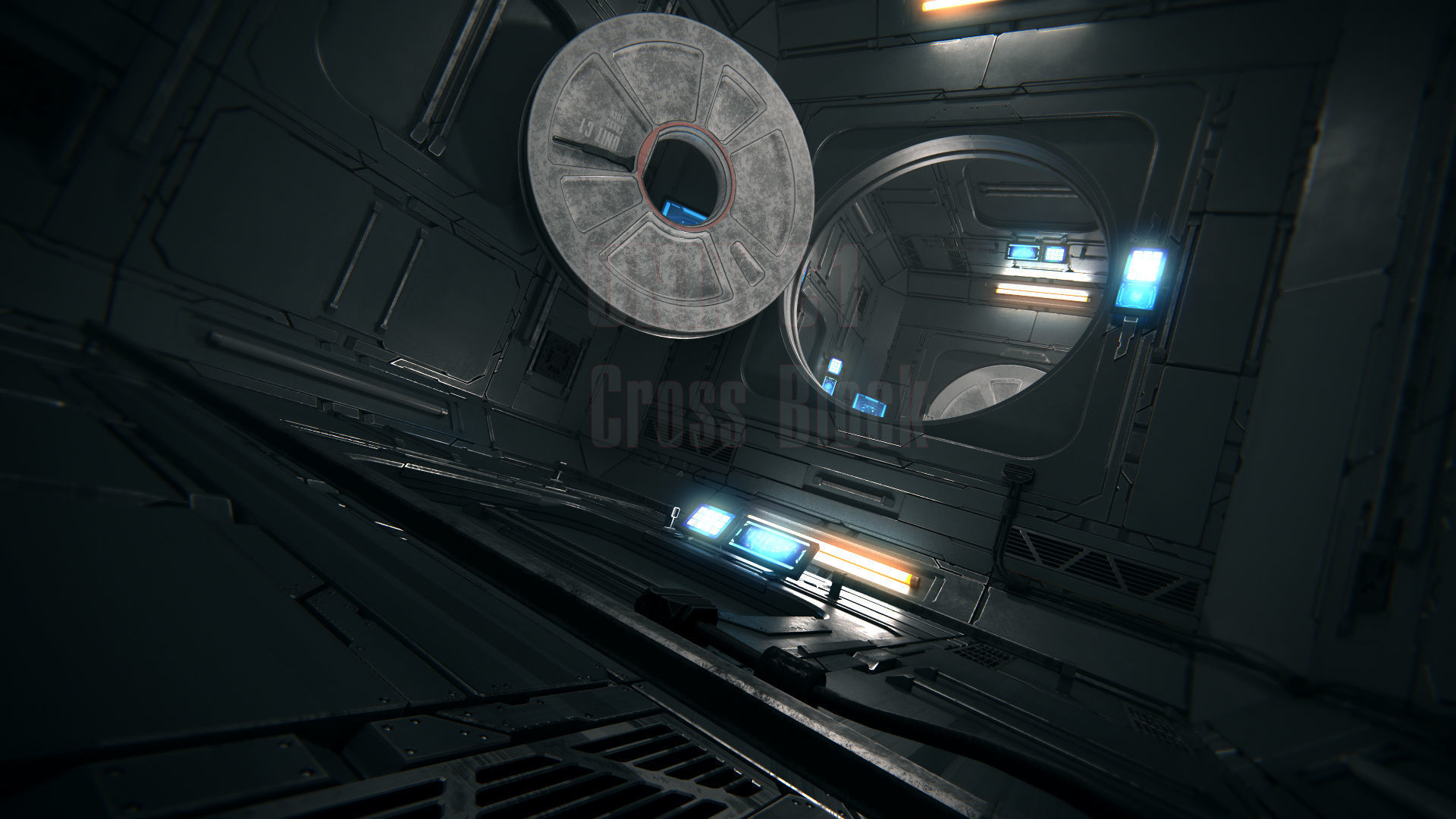 Spaceship Interior 03 Cross Unit PBR 3D model | CGTrader