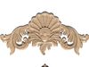 Cartouche-037 ornate carving of flower and leaves 3D model | CGTrader