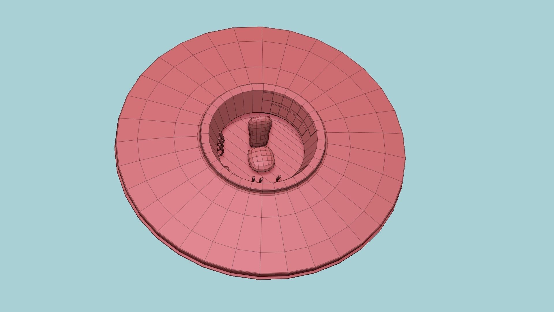 3D model Alien Spaceship UFO B04 Purple Blue - Sci Fi Spacecraft Design ...