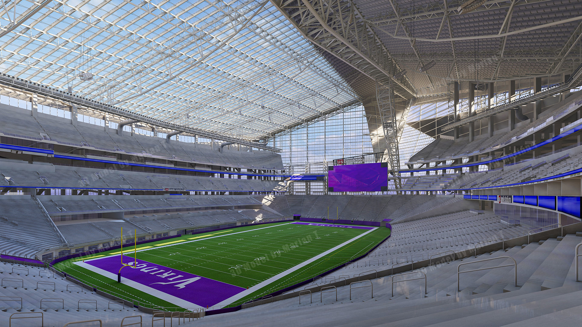 3D model US Bank Stadium - Minneapolis USA VR / AR / low-poly | CGTrader