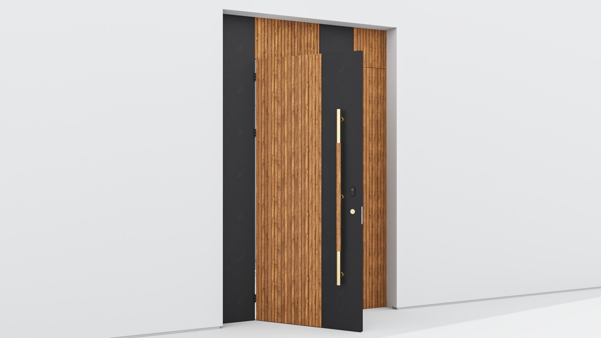 Aluminium door 41 3D model | CGTrader