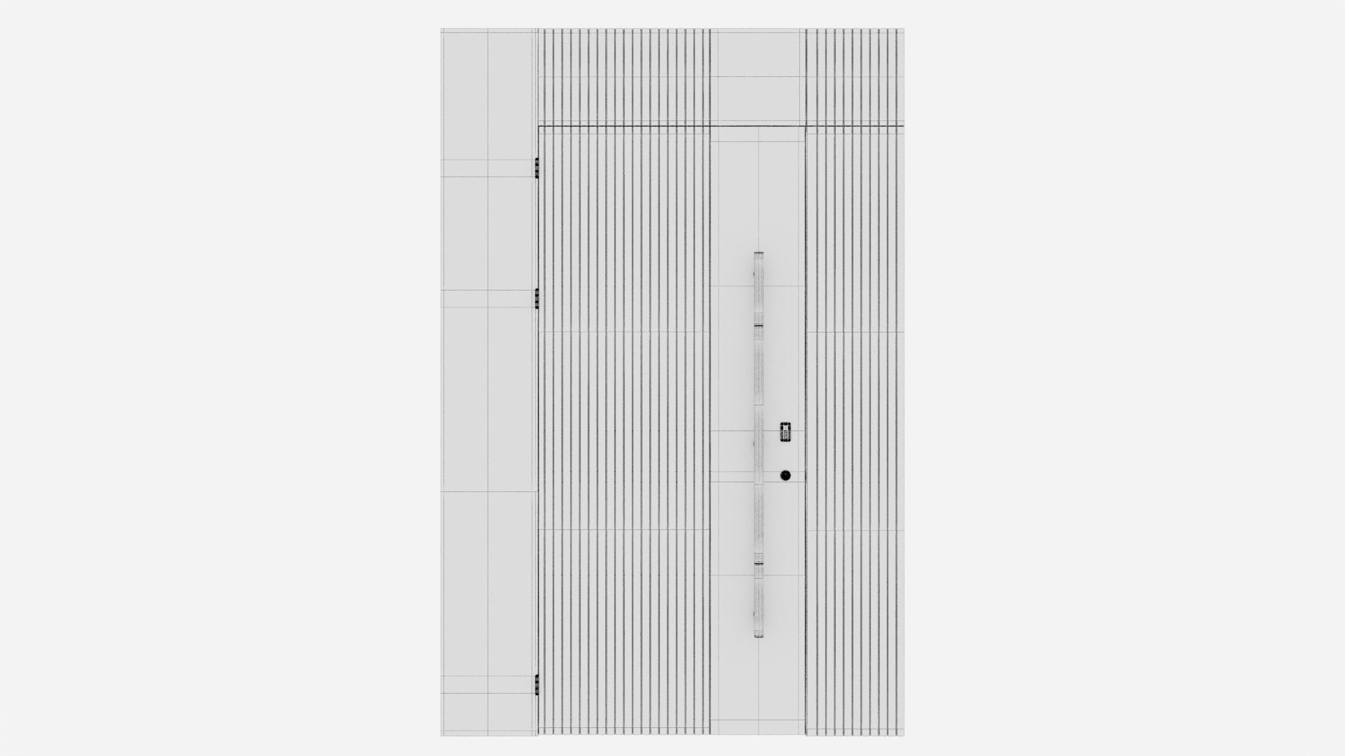 Aluminium door 41 3D model | CGTrader