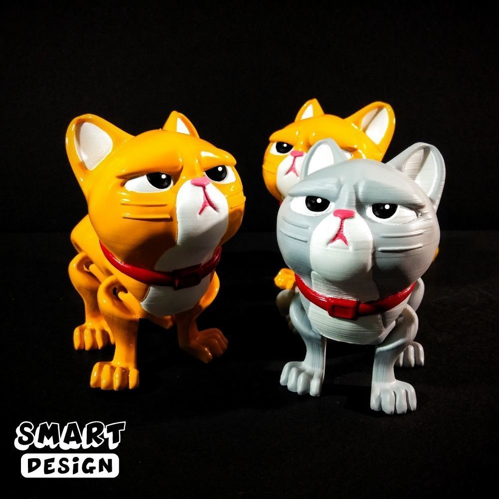 ANGRY CAT 3D model 3D printable | CGTrader