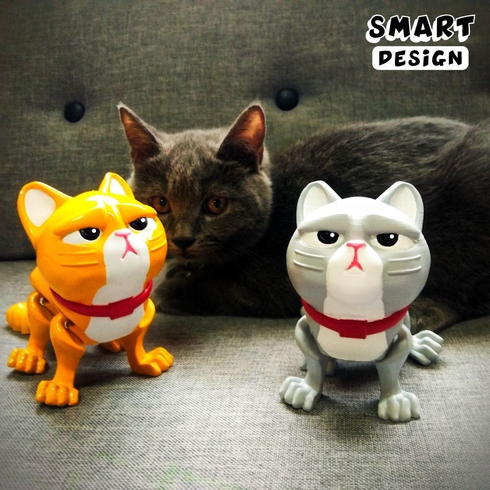 ANGRY CAT 3D model 3D printable | CGTrader
