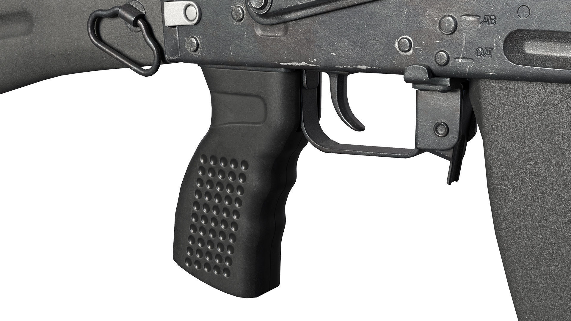 3D model MILITARY Zenitco RK-3 Grip for AK platforms VR / AR / low-poly ...