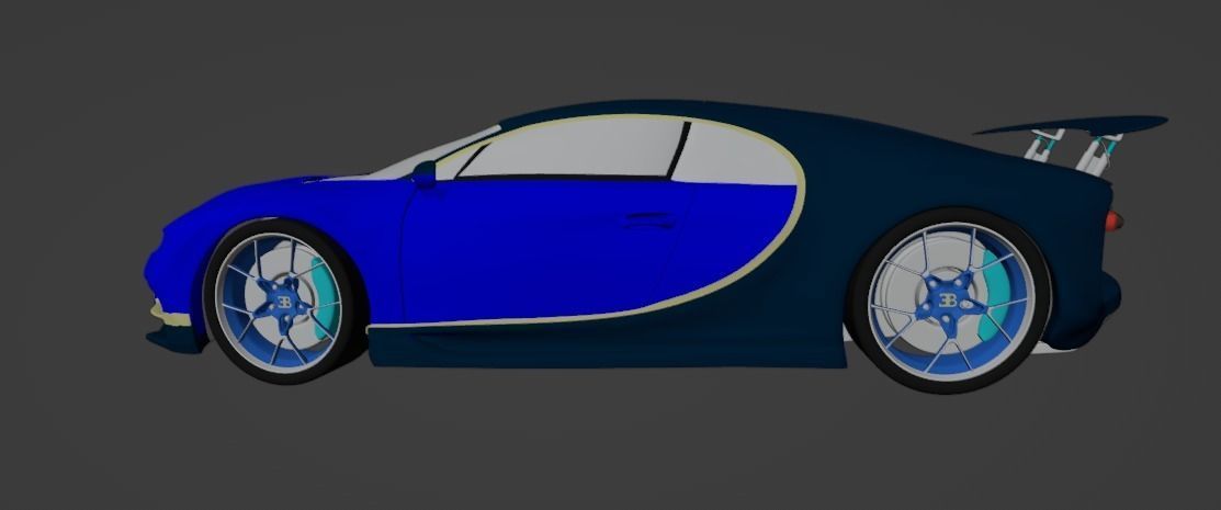 Bugatti-chiron racing car 3D model 3D printable | CGTrader
