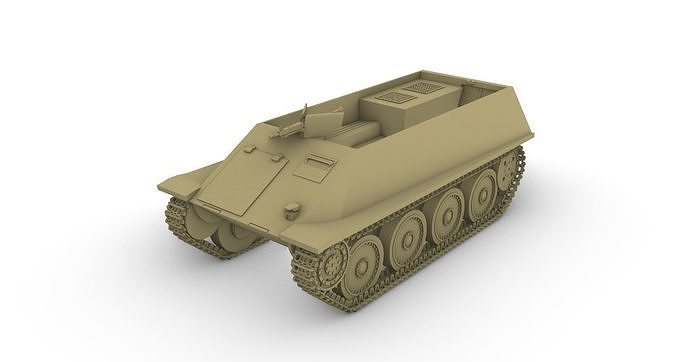 KATZCHEN GERMAN APC BASED IN PANZER 38t COMPLETE ESCALE MODEL 3D model ...