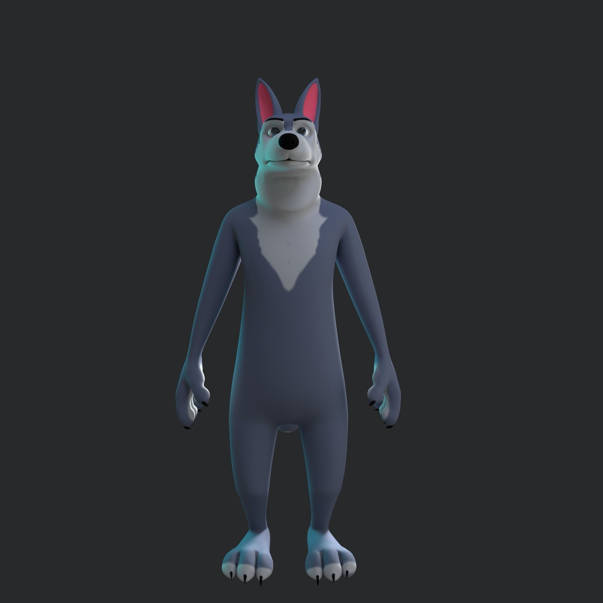 3D model Stylized Old Wolf NoRig VR / AR / low-poly | CGTrader