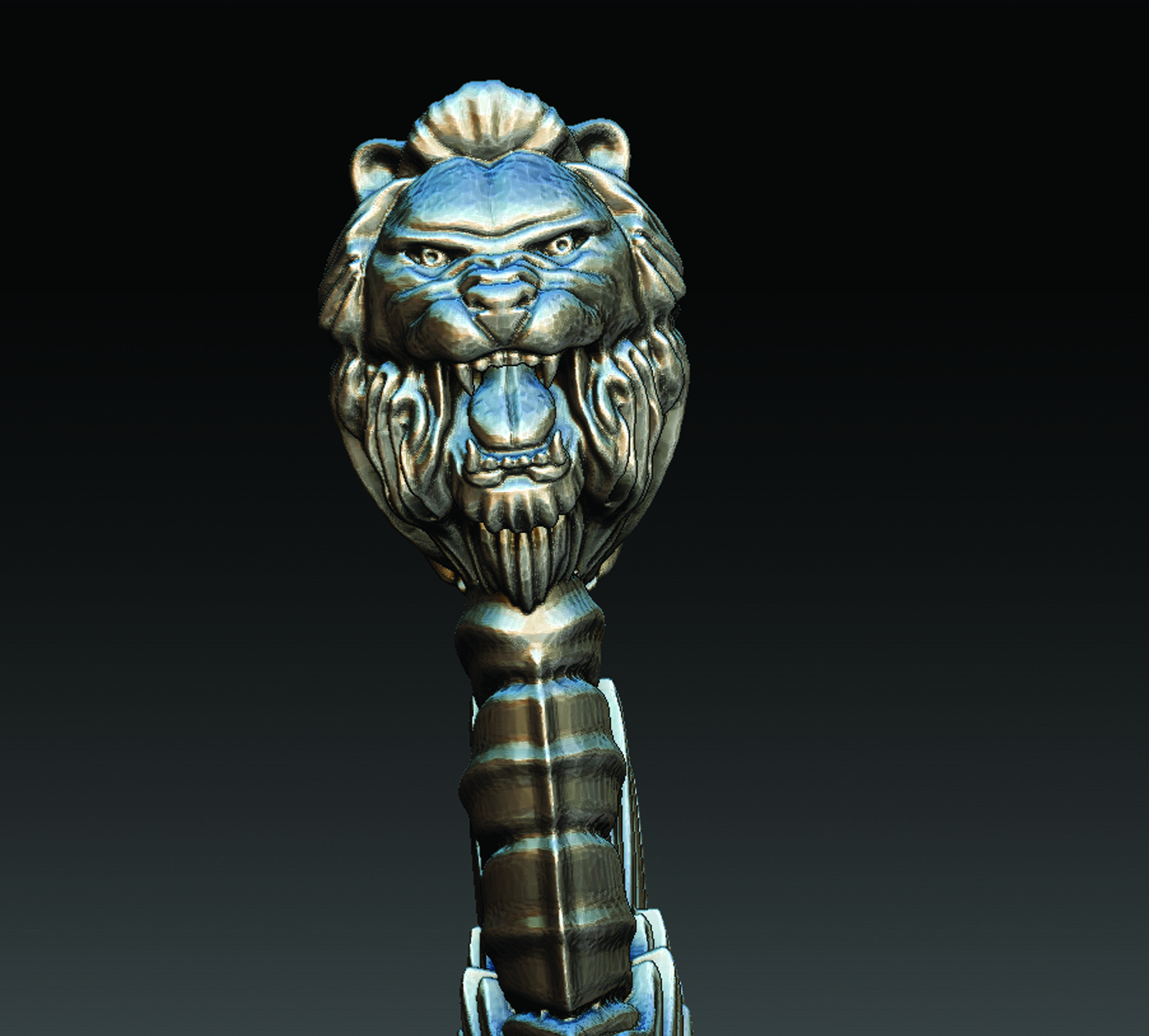 LION KNIFE 3D model 3D printable | CGTrader