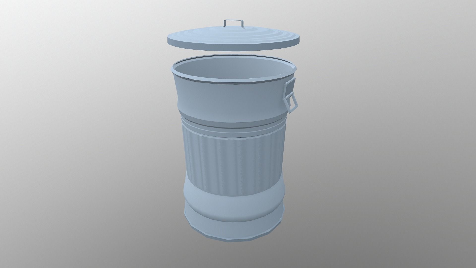 Cartoon Trash Can free VR / AR / low-poly 3D model | CGTrader
