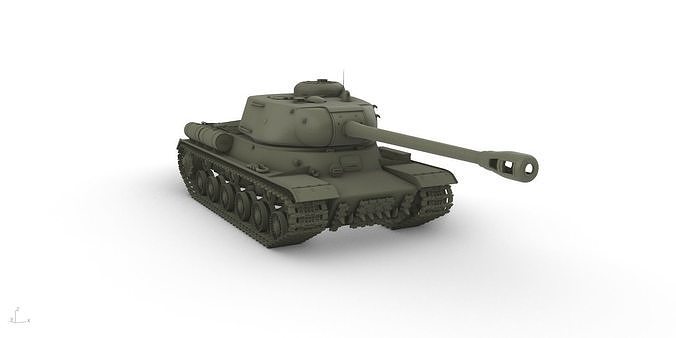 IS 2 WW2 SOVIET TANK SCALE MODEL 3D model 3D printable | CGTrader